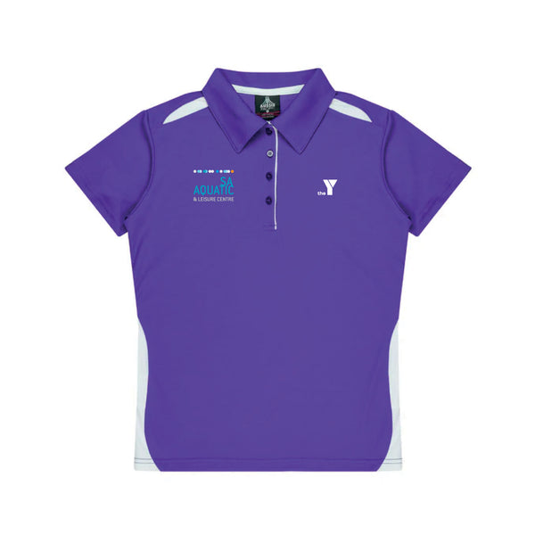 Womens SA Aquatic Uniform Polo - Purple – YMCA Gear