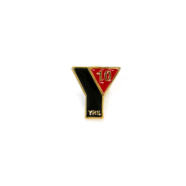 YMCA Years Service Pins - 10 Years – YMCA Gear