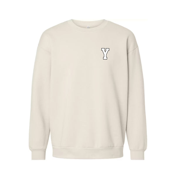 Y Varsity Crew Neck Jumper - Sand – YMCA Gear