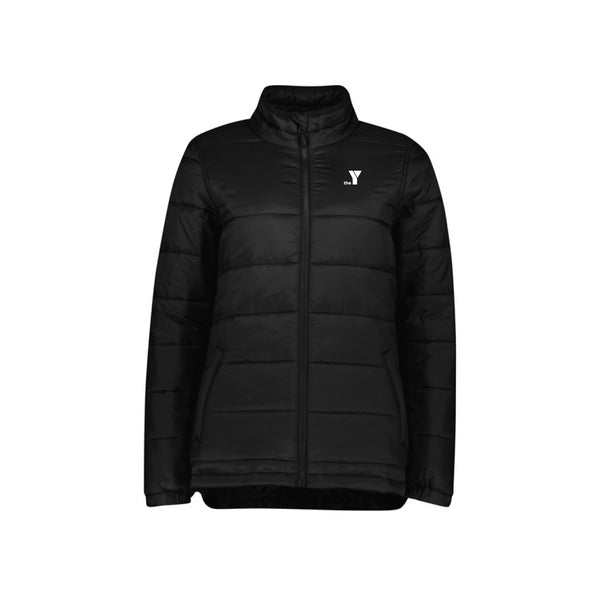 Y Womens Eco Puffer Jacket - Black – YMCA Gear
