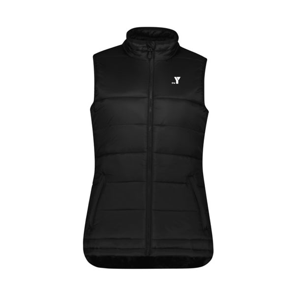 Y Womens Eco Puffer Vest - Black – YMCA Gear